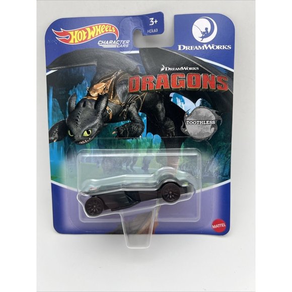 Toys | Hot Wheels Character Cars Toothless Dragons 222 Dreamworks Gr2 ...